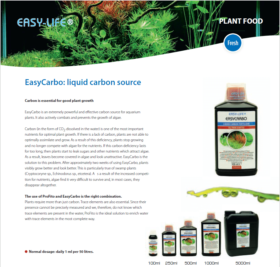 Easy-Life EasyCarbo (Liquid Carbon Plant Fertiliser) 1lt – Aqua Premium